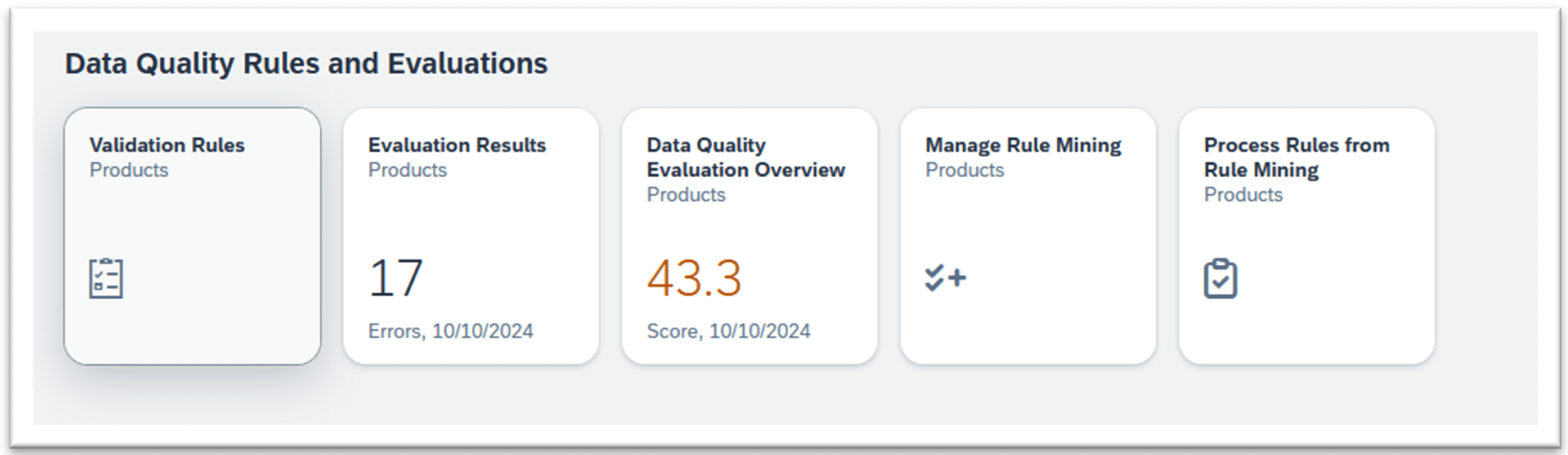 SAP MDG – Smart Control of Data Quality Management